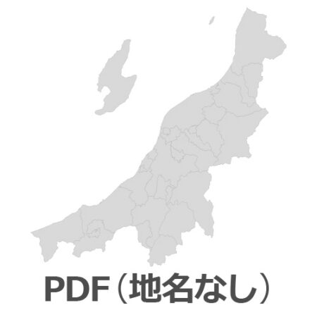 PowerPointで使える新潟県全図。白地図無料ダウンロード | パワポでデザイン