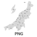 PowerPointで使える新潟県全図。白地図無料ダウンロード | パワポでデザイン