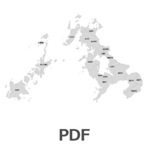 PowerPointで使える長崎県全図。白地図無料ダウンロード | パワポでデザイン